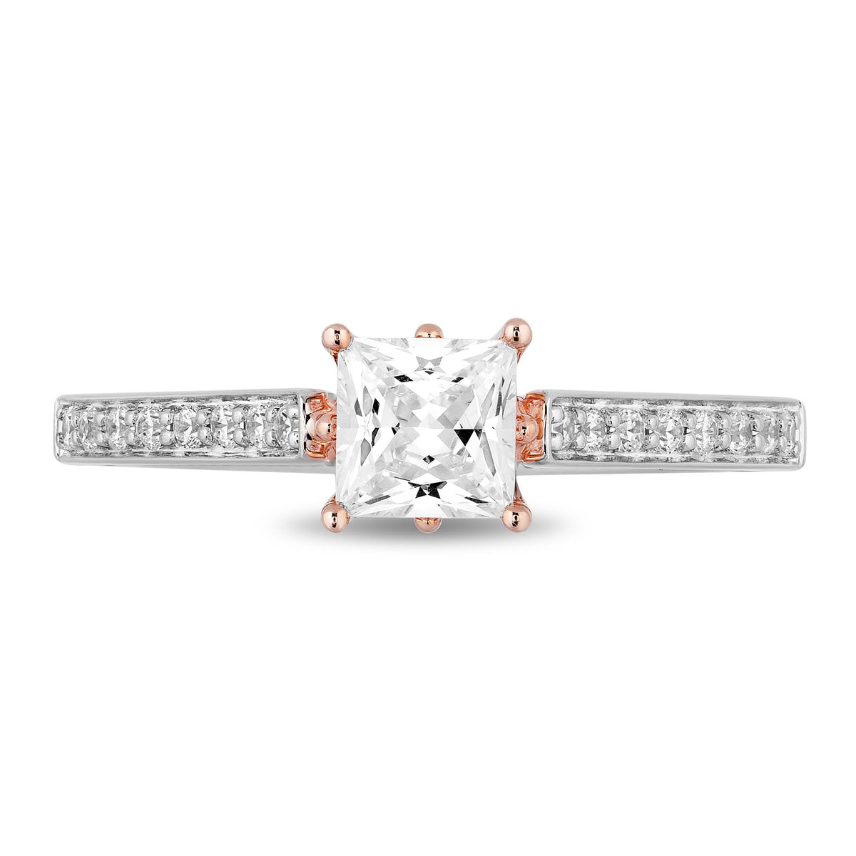 Disney Majestic Princess Inspired Diamond Crown Engagement Ring in 14K ...